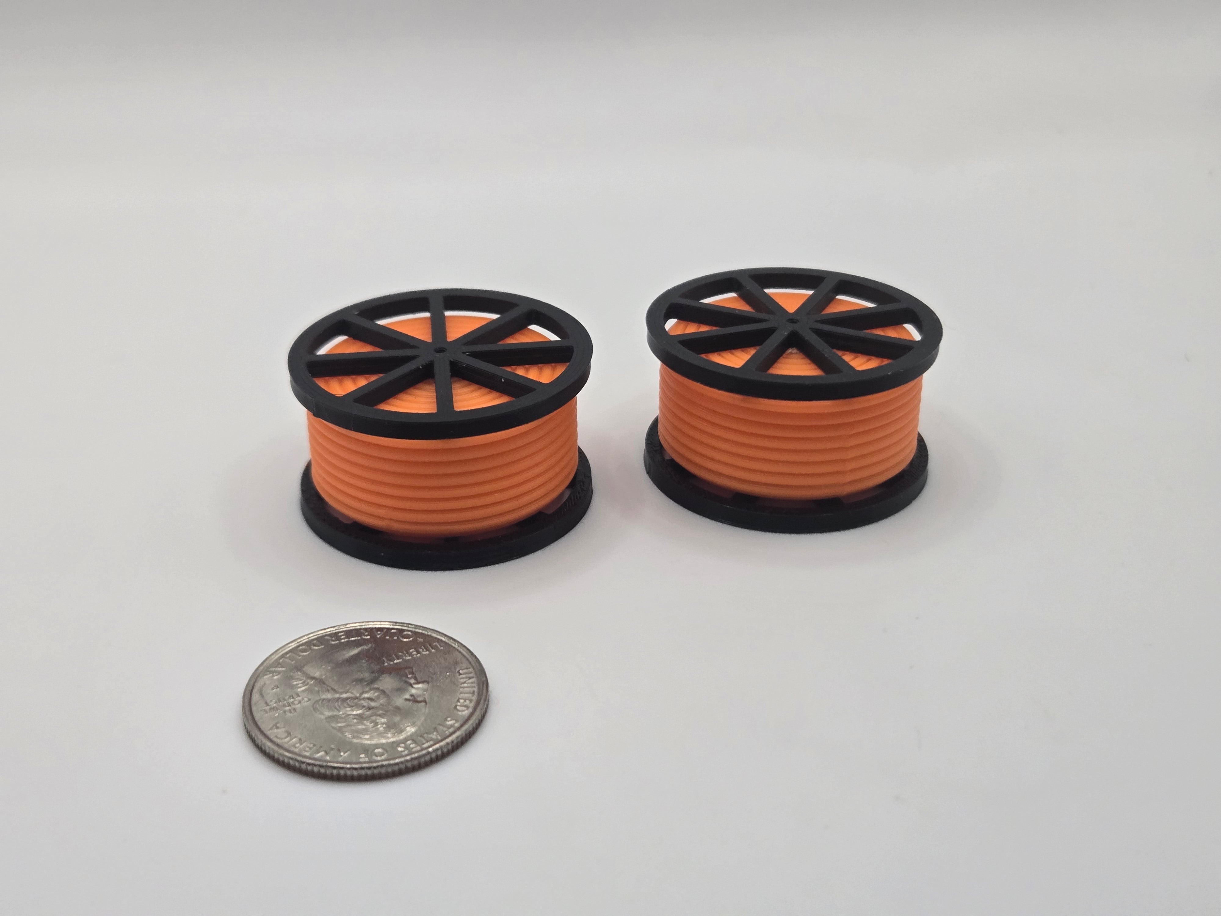 1/64 Scale Black Cable Reel With Orange Conduit Spool *2 Pack* – Under ...